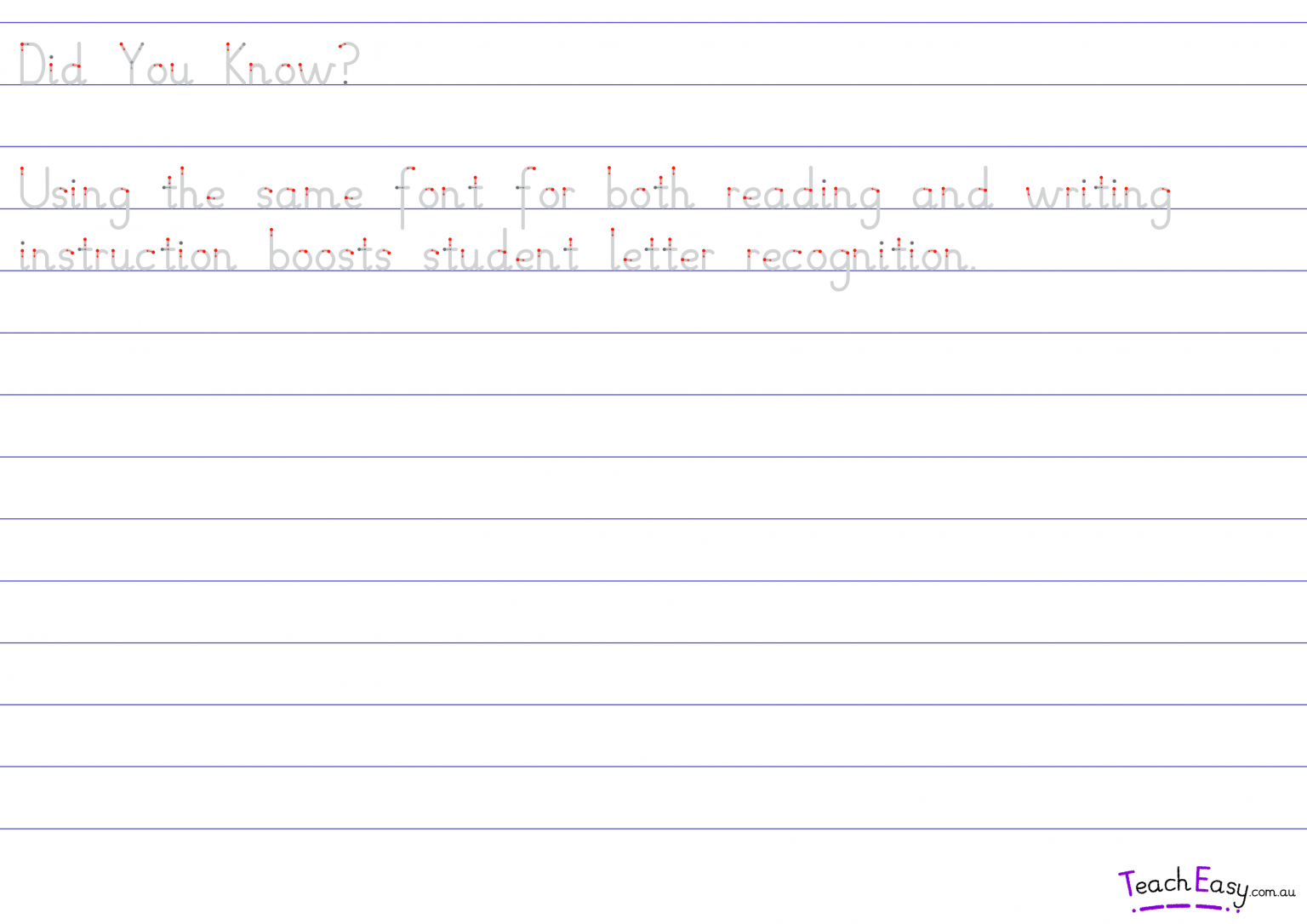 Writing Resources Page - Teach Easy