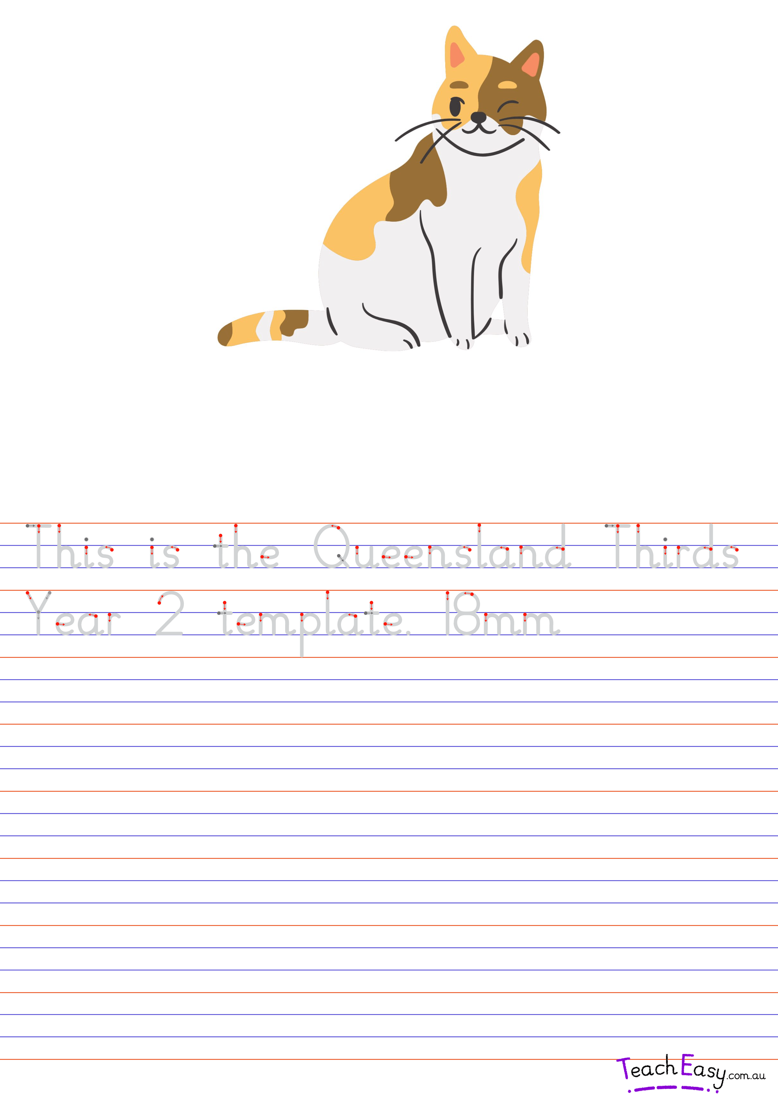 Teach Easy - 24mm Dotted Thirds Red Base Line with Image Creator